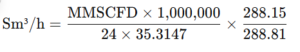 Gas Flow Formulas | MMSCFD, SCFM, SCFH SCFD Conversions