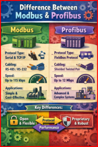 Difference Between Modbus and Profibus | Modbus vs Profibus